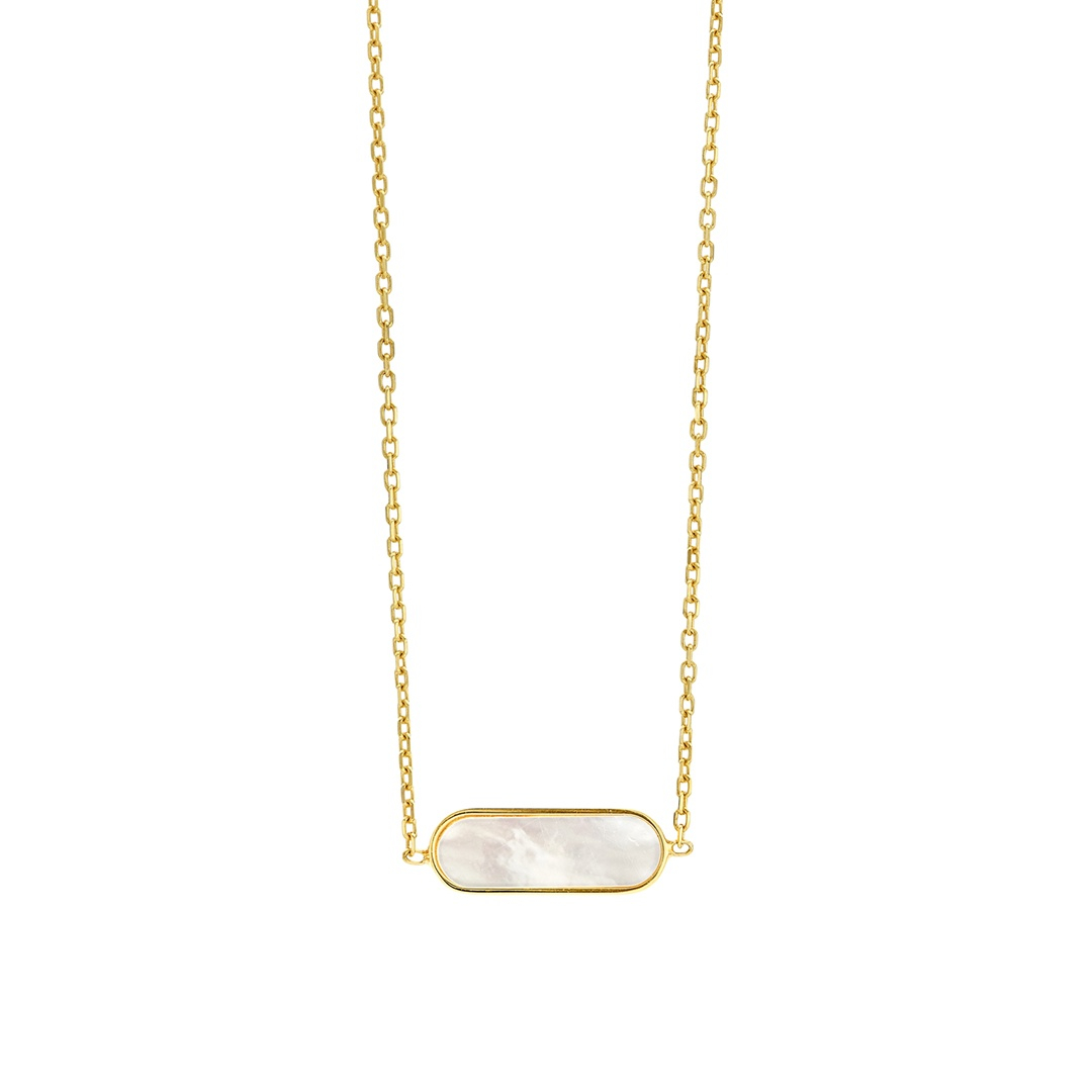 Oval Mother of Pearl Necklace | Lee Michaels Fine Jewelry